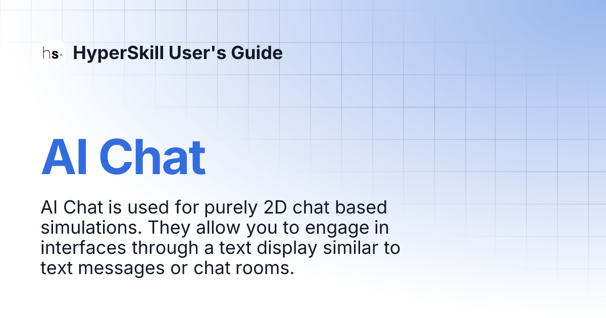 AI Chat | HyperSkill User's Guide